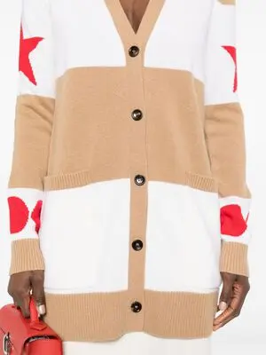 Max Mara Valido 1951-motif Striped Cardigan - White