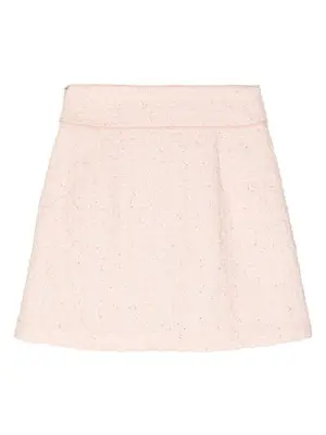 Shiatzy Chen Tweed A-line Mini Skirt - Pink