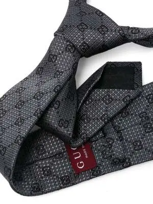 Gucci Gg-pattern Silk Tie