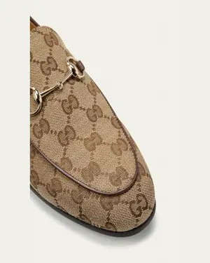 Gucci Gg Canvas Jordaan Loafers