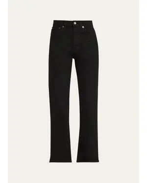 EB DENIM EB DENIM High-Rise Straight-Leg Jeans Noir