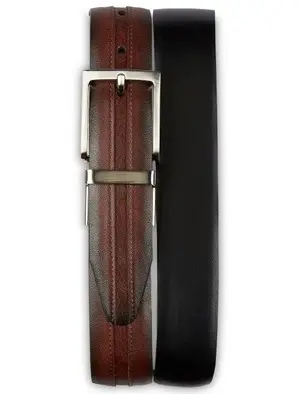 HARBOR BAY BY DXL Reversible Belt - Brown