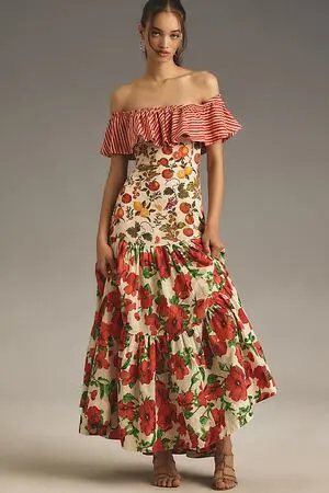 knee length dresses for ladies Off Shoulder Eyelet Midi Dress main image 0
