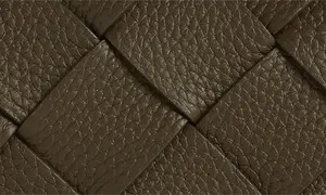 Bottega Veneta Intrecciato Messenger Bag - Kaki/silver