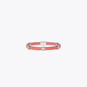 Tory Burch Icon Bio Bracelet Light Silver/pembe
