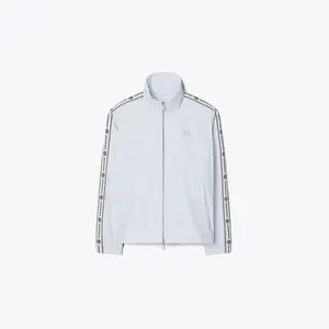 Tory Burch Logo Tape Jacket - Light Blue