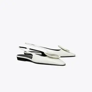 Tory Burch Patos Slingback - Cloud / Silver