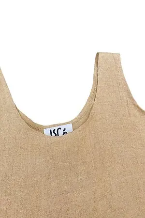 BUSYLADY BACA & THE GOODS 1990s Linen Tank Top