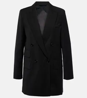 Max Mara Nebbie Virgin Wool Blazer - Black