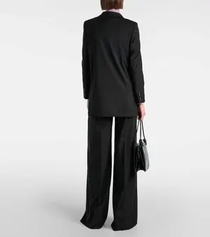 Max Mara Nebbie Virgin Wool Blazer - Black