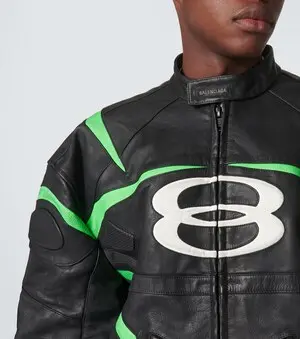 Balenciaga Logo Biker Jacket