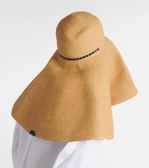 Alaïa Capeline Straw Cloche Hat