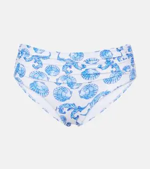 Melissa Odabash Bel Air Printed Bikini Bottoms - Blue