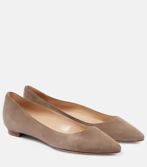 Manolo Blahnik Lanza Bb Ballet Flats - Beige