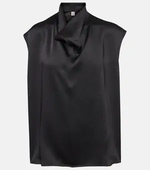 TOTEME Draped Top - Black