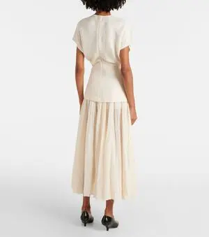 TOTEME Draped Top - White