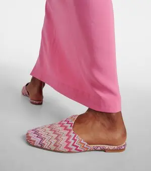 Missoni Zigzag Mules - Pink