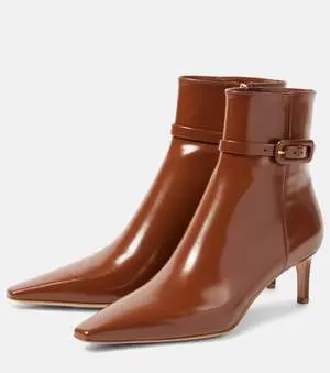 GIANVITO ROSSI Patent Leather Ankle Boots