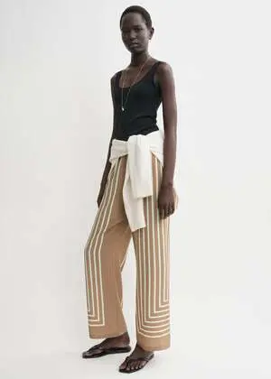 TOTEME Monogram Silk Slacks