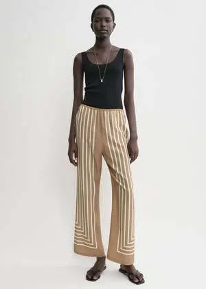 TOTEME Monogram Silk Slacks