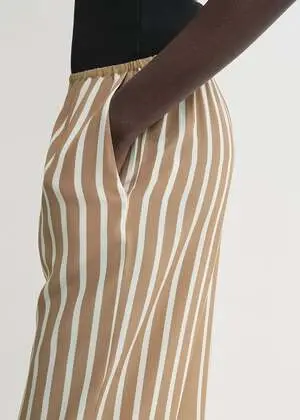 TOTEME Monogram Silk Slacks