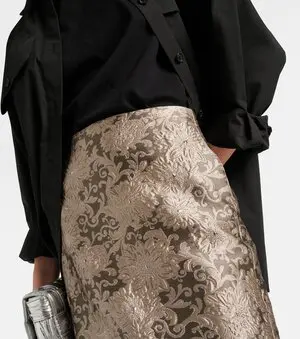 Max Mara Diletta Jacquard Midi Skirt