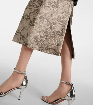 Max Mara Diletta Jacquard Midi Skirt