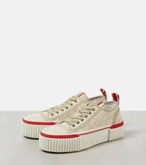 CHRISTIAN LOUBOUTIN Platform Sneakers - Beige
