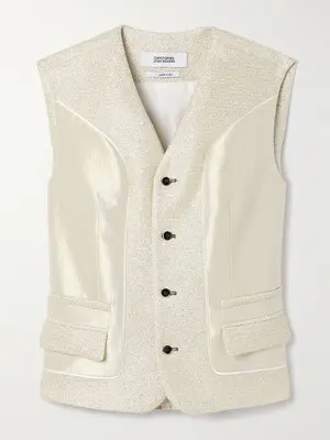 Christopher John Rogers Belted Paneled Vest