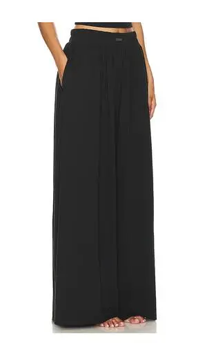 Lunya Organic Pima Wide Leg In Black