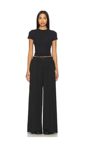 Lunya Organic Pima Wide Leg In Black