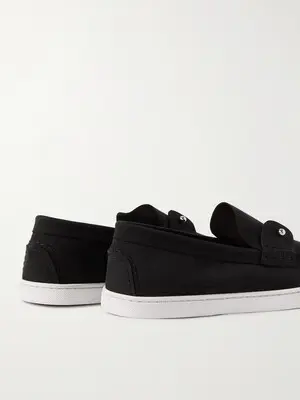CHRISTIAN LOUBOUTIN Chambeliboat Nubuck Loafers - Black