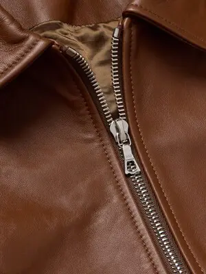 Officine Générale Gianni Leather Bomber Jacket