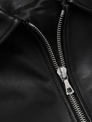 Officine Générale Gianni Leather Bomber Jacket