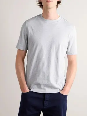 Brunello Cucinelli Cotton-jersey T-shirt - Gray