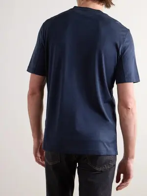 Brunello Cucinelli Silk And Cotton-blend Jersey T-shirt