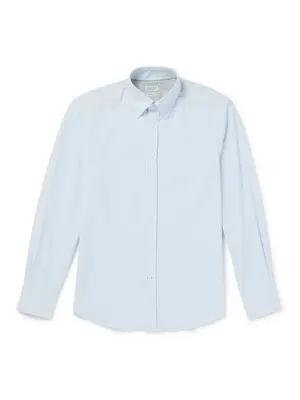 Brunello Cucinelli Button-down Collar Striped Cotton Oxford Shirt