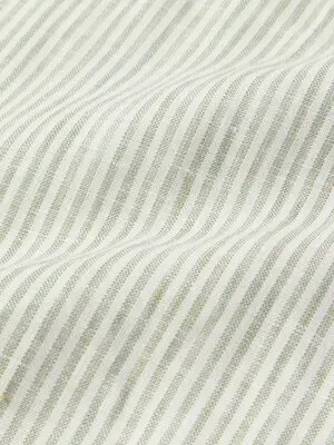 Zegna Striped Oasi Linen Shirt - Green