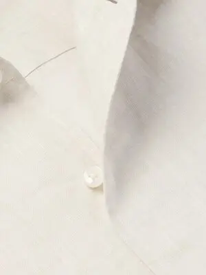 Zegna Oasi Linen Shirt - Neutrals