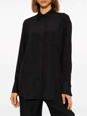 Victoria Beckham Monogram-pattern Button-down Shirt