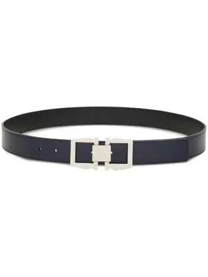 FERRAGAMO Reversible Gancini Leather Belt