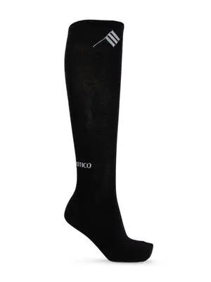 Attico Intarsia-knit Logo Knee-high Socks