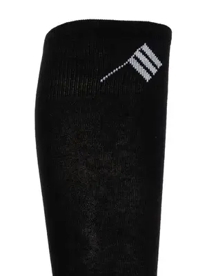 Attico Intarsia-knit Logo Knee-high Socks