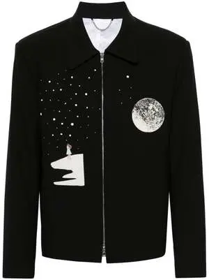 LIMITATO X Tom Hammick Dreamers Illustration-print Shirt Jacket - Black