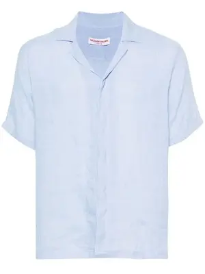 Orlebar Brown Linen Short-sleeved Shirt