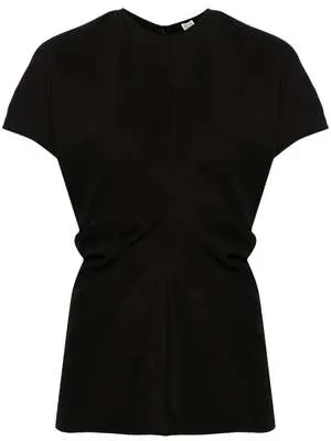 TOTEME Leteri Textured Blouse - Black