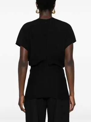 TOTEME Leteri Textured Blouse - Black