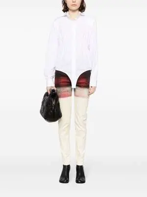 MAISON MARGIELA Checked Skinny Jeans - Red