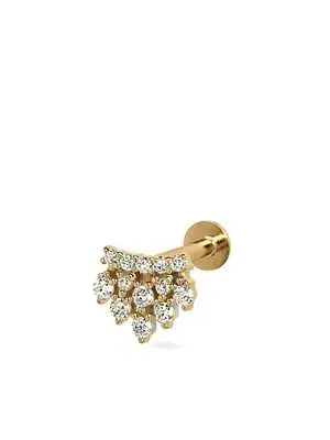 LARK & BERRY 14kt Yellow Diamond Stud Earring - Gold