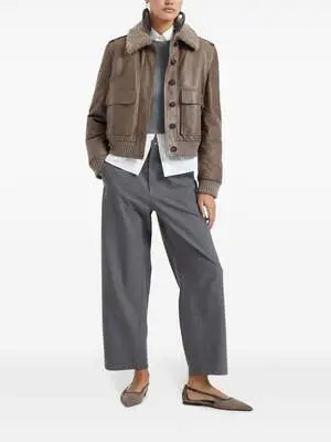 Brunello Cucinelli Padded Leather Jacket